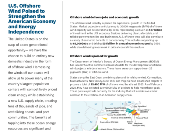 Fact Sheets Archives - Support Offshore Wind Fact Sheets Archives - Support Offshore Wind